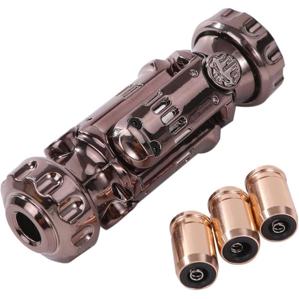 バリエーションコード : 2BU1I52VH0「製品の特徴」ゴム弾を発射できるタイプのハンドヘルドフィジェットトイ。先頭部は回転するため、回してストレス発散できます。ゴム弾を発射する事で机の上で消しゴムやスマホを的にして射的ゲームも楽しめま...