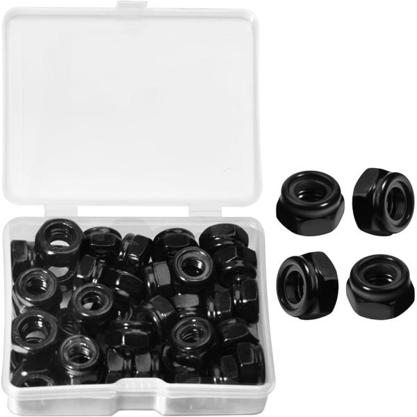 バリエーションコード : 2B2OFUHRFLパッケージに含まれるもの:50個のブラックM6ナイロンロックナット緩み防止設計:ねじ込み時に半径方向の圧縮を発生させる高反発ナイロンインサートを装備し、摩擦を強化して振動による緩みを劇的に低減し...