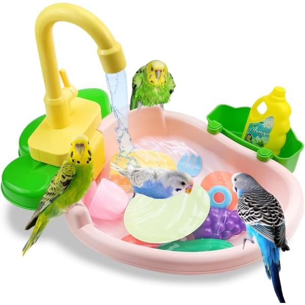 バリエーションコード : 2B90UTPXUO「自動シャワー機能で手軽に水浴び」 鳥専用の水浴び容器は、自動シャワー機能で蛇口から水を循環させ、鳥が自分で楽しく水浴びできる設計です。スイッチ一つで作動し、電池式なのでどこでも手軽に設置可能で...