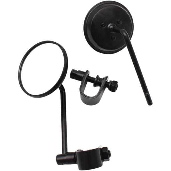 「スタイリッシュなデザイン」シンプルでありながら丸みを帯びたデザイン。ブラックが高級感や統一感を演出し、バイク全体の雰囲気を引きしめます。無駄を省いたミニマルな形状は機能性を損なわず、存在感も十分にアピールできる設計。ハーレー、チョッパー、...