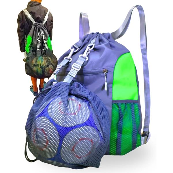 バリエーションコード : 2BU2THXLS6「小学校低学年から」これからサッカーを始めるお子様に。高額なリュックが多い中、使いやすさとお求めやすさの両立を目指して開発しました。「一つで全て解決」サッカーボール4号， 5号もすっぽり入るメッ...