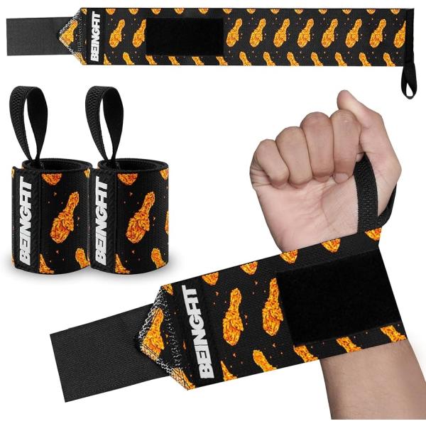 ユニークデザインのリストラップ: 高品質な素材を採用し、18インチの長さで手首をしっかり固定。ベンチプレスやショルダープレスなどの筋トレで安定感とサポート力を発揮します。筋トレグッズ必須アイテム: ウェイトリフティング、スクワット、ショルダ...
