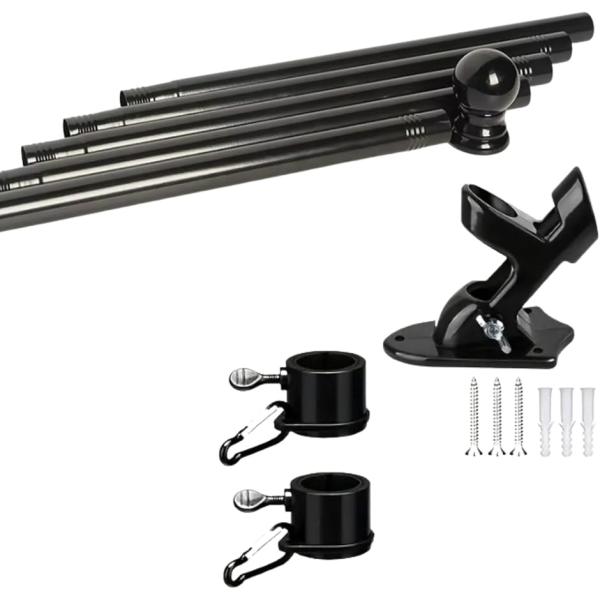 バリエーションコード : 2BU3N4HOVV「すぐに使えるフルセット設計」台座・ネジ・装飾ボールなど必要な部品がすべて揃っており、到着後すぐに設置・掲揚が可能。「錆びにくく長寿命。全天候対応の耐久性」高品質な金属素材を使用し、屋外でも風雨...