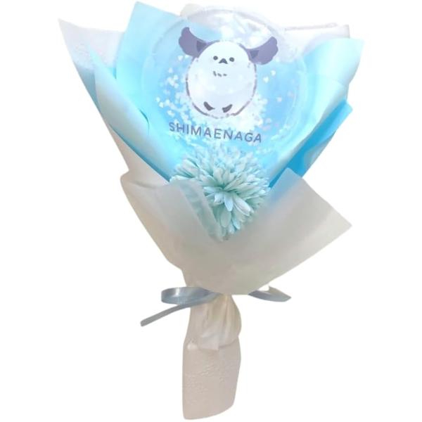 バリエーションコード : 2BU49HQQYI［Candy Flower March］シマエナガとお花のバルーンブーケ（25x15cm）/Pink Purple Blue/誕生日・発表会・卒業・入学メッセージバルーンはBirthday/th...