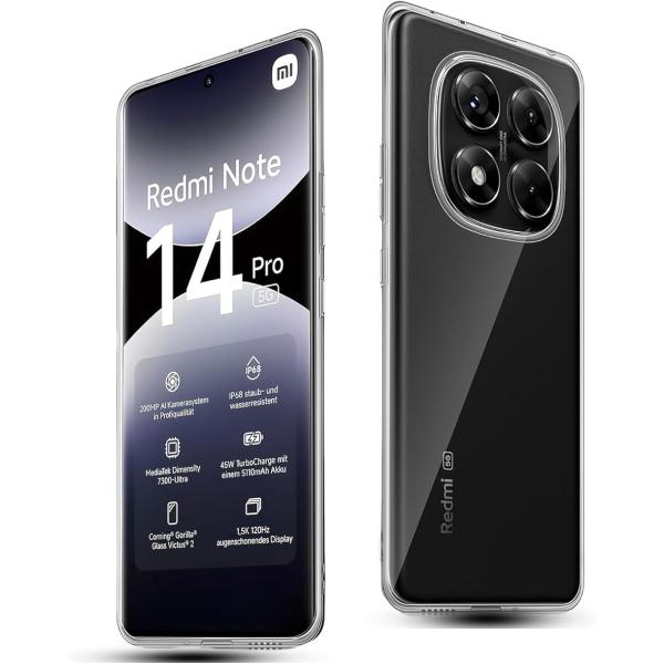 バリエーションコード : 2BRYNIQTDP「対応機種」Redmi Note 14 Pro 5G/Xiaomi POCO X7 専用デザインです。「驚きの透明度」透き通った高い透明度を誇り、For Redmi Note 14 Pro 5G...