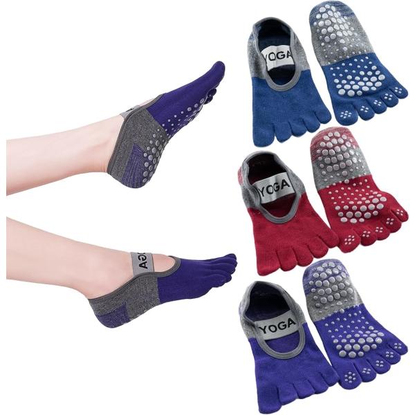 バリエーションコード : 2BU5P2L6YW「プロ仕様の滑り止め設計」足裏に3D立体成型したPVC粒を配置。左右足別設計で足つぼの主要圧力点を重点カバーし、ヨガポーズ時の安定性を確保。滑り防止効果だけでなく、自然な足裏マッサージ効果で運動...