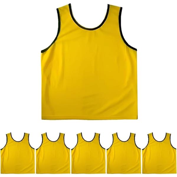 バリエーションコード : 2BU60US4JDスポーツの試合等に。ビブス6枚セットです。サッカー、フットサル等のチーム分けに。イベントや、防災、災害時の役割分担、スタッフユニフォームとしても。さまざまなシーンでご利用いただけます。大人用、フ...