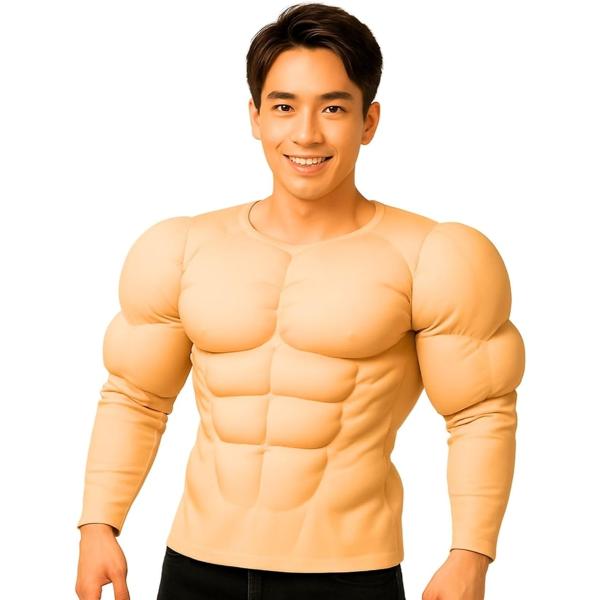 「立体パッドで再現する理想の筋肉美」全体に高密度パッドを配置し、胸筋・腹筋・腕筋をリアルに浮き立たせる本格仕様。筋肉のカットやラインまでこだわり、筋トレマニアもうなる“映える筋肉美”を演出。写真や動画でも立体感が失われず、どんな照明でもイン...