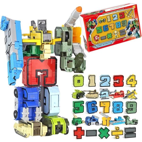 数字が変形。変形ロボと早期教育を組み合わせた、新感覚の子供用ロボットおもちゃです。数字が変形して車や船など様々な形に変化する、組み立て式のロボットおもちゃです。0から9までの数字がそれぞれ変形し、合体することで迫力満点の戦隊ロボットが完成し...
