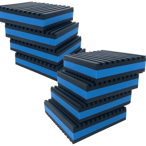 バリエーションコード : 2BU89S8C64高密度のゴム素材で作られた防振マット8個セットは、エアコン室外機や洗濯機、3Dプリンターなど複数の機器に同時対応。振動をしっかり吸収し、階下への騒音を抑えます。ベランダや室内での静音対策に最適で...