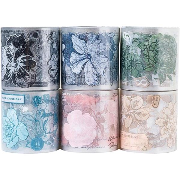 バリエーションコード : 2BUR915O0J「日常に彩りを添える、フラワーステッカー」繊細な花や植物を集めた、PET素材のダイカットステッカーセットです。柔らかな色合いとナチュラルなデザインが、手帳や日記、ジャーナルに可愛らしさをプラスし...