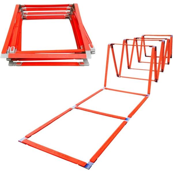 バリエーションコード : 2BU9Q0VCK3跳躍・敏捷・スピードアップに最適なトレーニングラダー ジャンプ力や反射神経、スプリント力を鍛えるならこれ1本。スポーツ全般に対応した敏捷トレーニング器具。折りたたみ式＆持ち運び簡単｜収納もコンパ...