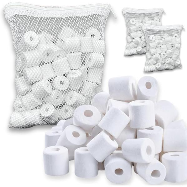 バリエーションコード : 2BU9T6PIIX「定番のリングろ材」この濾過材は多孔質かつ広い表面積を持っているので、バクテリアの住処に最適です。定着した好気性バクテリアによってアンモニアや亜硝酸塩などの有害物質をしっかり分解。水質の改善と安...