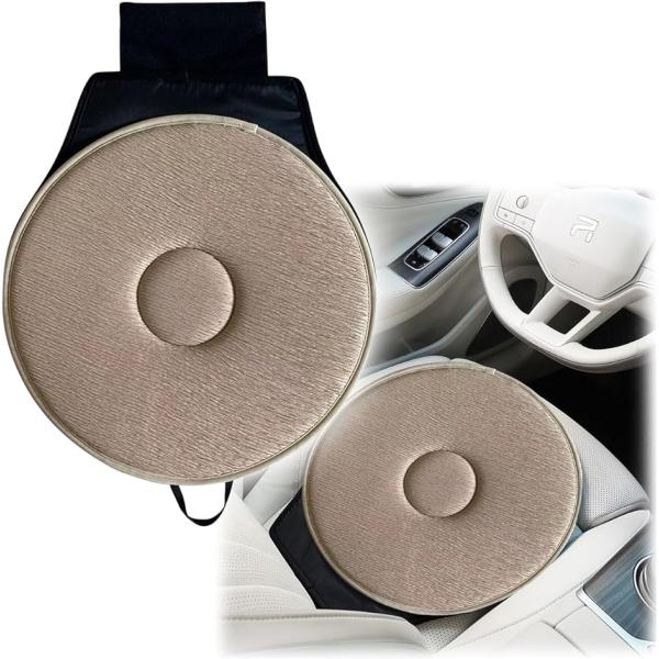 バリエーションコード : 2BUCQOYLUX「長時間快適に過ごせる素材」 特殊コーティングされた両面生地が摩擦を生み、360度スムーズに自然回転する車用回転クッションです。柔らかく足腰にやさしい低反発クッションを採用し、高齢者、妊婦さんの...