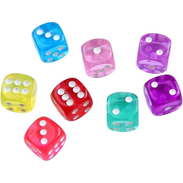 「プレゼントにも喜ばれる充実セット」 パッケージ入りで8個のカラフルなサイコロに加え、収納に便利な巾着袋と遊び方説明書付き。ギフトやイベント景品にも最適なサイコロセットです。「丈夫なアクリル素材で長持ち」 高品質なアクリル素材を使用。軽くて...