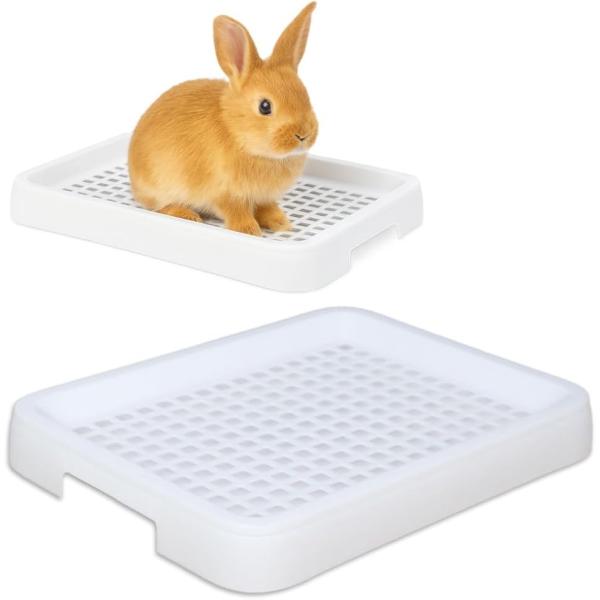 バリエーションコード : 2BUD6KX52H「小動物の飼育に」うさぎやハムスター・モルモットなど、小動物のペット用トイレです。四角のメッシュデザインでトレーに排泄物が落ち、ペットの体が汚れにくいデザインです。選べる2カラー。「お手入れ簡単...