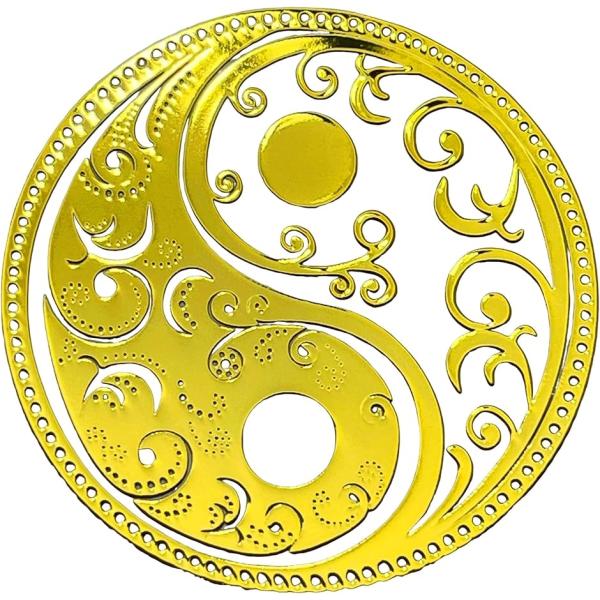 かっこいい。唐草模様のタオマークのデカールシール５枚セットです。用途例：スマホ・ノートパソコン・家電のデコレーション貼り方　(1)貼付面をアルコールなどで拭き清潔にする　(2)裏面の青いシートを剥がす　(3)貼付し圧着　(4)表面の透明シー...