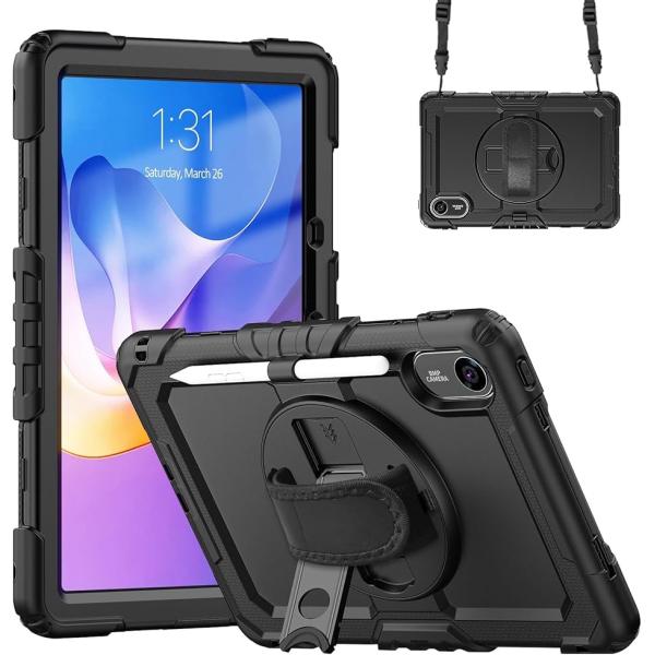 「対応機種」Redmi Pad 2（11インチ・2025年モデル）専用ケース。ご購入前に端末の型番（設定＞端末情報）をご確認ください。「三層構造＆内蔵保護フィルム」滑り止め効果のあるシリコーン内層と堅牢なポリカーボネート（PC）外殻を組み合...