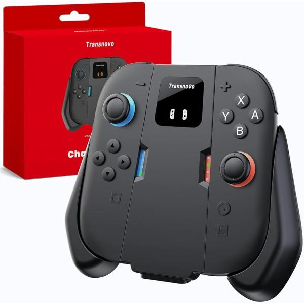 バリエーションコード : 2BRF0WHWNN「背面ロック・磁着式二重固定」革新的な物理固定設計。磁気吸着＋背面ロック構造により、充電グリップが JoyCon2 を包み込むように安定固定し、激しい操作でも脱落しません。磁気が弱いという心配は...