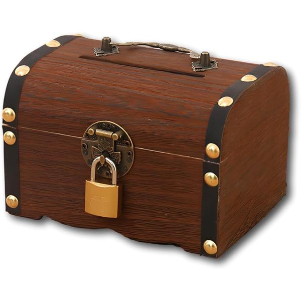 バリエーションコード : 2BUFQOCG1U「安全な保管」この貯金箱は、鍵付きの南京錠を採用しており、大切な貯金や小物をしっかりと守ります。これにより、安心して貯金を続けることができ、目標達成に向けたモチベーションを高めます。「アンティー...