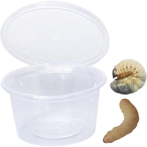 プロ仕様の通気穴付きプリンカップ カブトムシやクワガタの卵・初令幼虫の飼育に最適なプリンカップです。あらかじめ通気穴が開いているため、空気の循環が良く、酸欠の心配がありません。画鋲で穴を開ける手間も不要で、届いてすぐに使用できます。ふた付き...