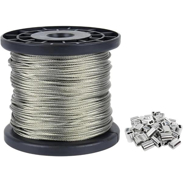 バリエーションコード : 2B9L9N8DF6「ワイヤー 1mm」SUS304ワイヤーロープは、耐食性、耐温度性、非磁性など、鉄鋼に比べて優れた磁性を有し、破断使用荷重は約75kgので、一般的なワイヤロープに比べ約10倍の寿命があります。こ...