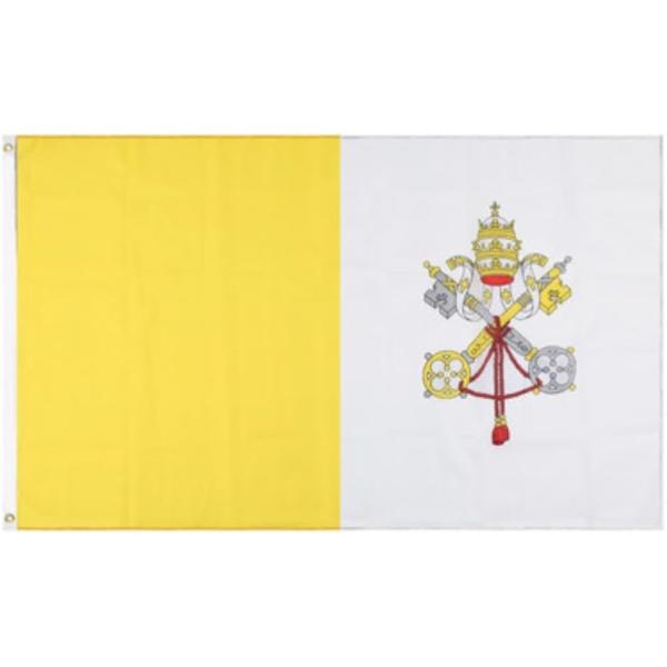 バリエーションコード : 2B9CKSFFFR「使い方いろいろ。存在感のあるハトメ式の国旗」公私ともに様々な使用用途が楽しめる大きめの国旗。ポール取り付け用の金属製通し穴もついているので取り付けも簡単。大きめですがポリエステル製なので軽量で...