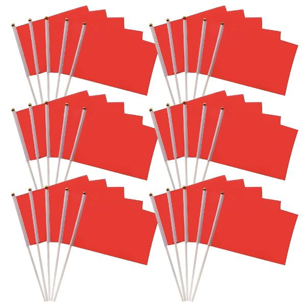 バリエーションコード : 2BUI56J85Rオリジナルの応援旗や手持ち旗作成に。プラスチック製のポール付きミニサイズの旗で、みんなで一緒に制作して一体感を楽しめます。無地の赤いポリエステル製の旗に、プラスチック製のポールが付いており、ペン...