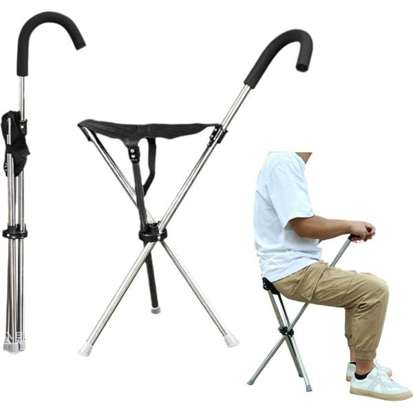 バリエーションコード : 2BUJLQS5RV「多機能登山杖」：ステッキにも椅子にもなる1台で2役のステッキチェアです。材質はアルミだから、軽くて丈夫、持ち運びに便利です。ウォーキング中など疲れたときに座面を下ろせば、場所を選ばず、すぐに座...