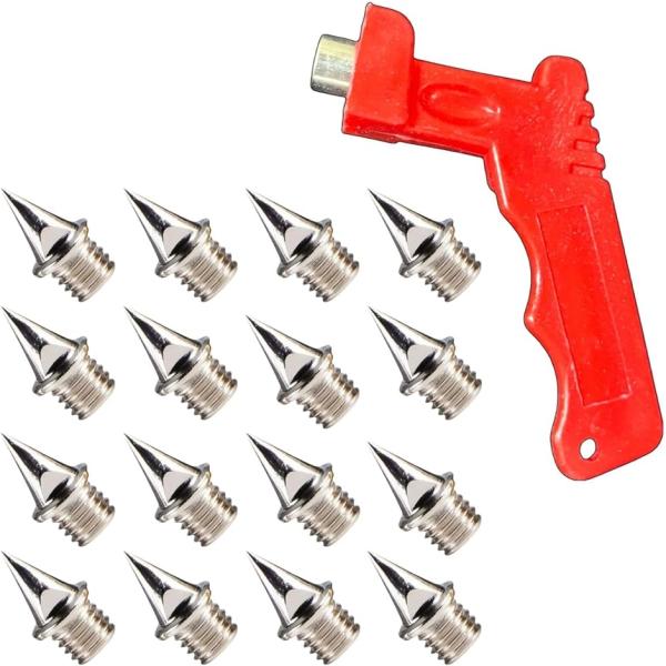 バリエーションコード : 2BUKH9QD16陸上競技会用スパイクピン16本セット（7mmサイズのみ）です。ニードルピンの形状で、短距離（100m・200m）、スプリント、走幅跳、幅跳び、走り高跳び、槍投げなど、さまざまな陸上競技に対応し、...