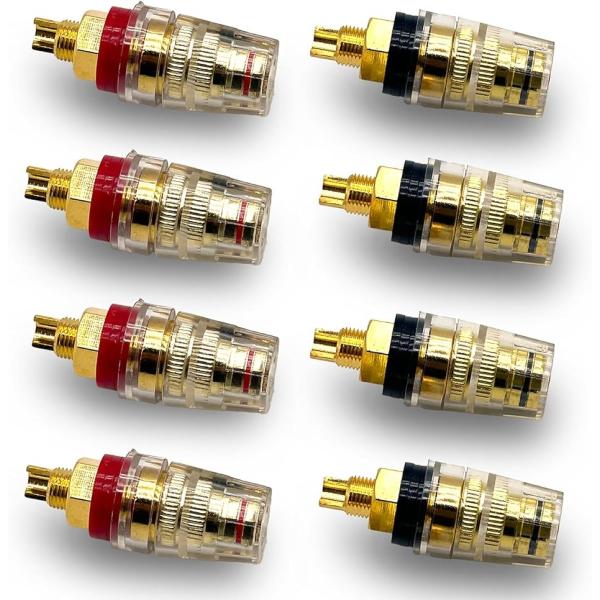 バリエーションコード : 2BUN3XHCIR「高品質な音響端子」 スピーカーターミナル端子は、真鍮製コアに金メッキ加工を施した構造で、電気伝導性と耐食性に優れています。クリアな音質を長期間維持できる設計です。「バナナプラグ対応・標準サイズ...