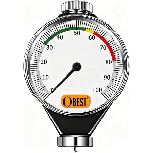 「タイヤの状態が色で分かる」硬度計 タイヤ は目盛り盤に「灰：異常」「緑：安全」「黄：警戒」「赤：要交換」の4色カラー指標があるから、タイヤの硬度状況を知り、交換時期を判断することで、安心で経済的です。「高精度測定」ゴム硬度計 の測定範囲は...