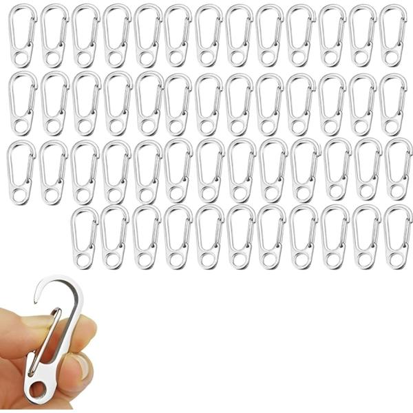 コンパクトなのに高強度 全長32mm・内径6mmのミニサイズながら、安全耐荷重は約50kg。小さくても信頼できる強度を誇ります錆びにくいステンレス製 ステンレス鋼を採用し、耐摩耗性・耐食性に優れています。アウトドアや水回りでも長く安心して使...