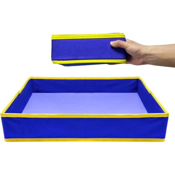 バリエーションコード : 2BUPPQYOT9折りたたみ砂場ケース｜室内外で砂遊びがもっと楽しく。「広げるだけの簡単設置」空気いらずの折りたたみの四角形トレイで、お部屋でもベランダでもすぐ砂場が完成。「折りたたんで収納コンパクト」使わないと...