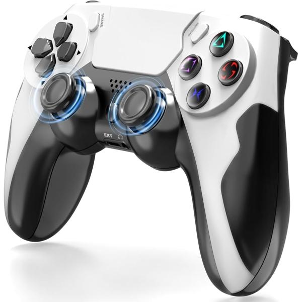 「多機種対応＆2モード接続」このゲームパッドコントローラーは Android、iOS、PS4、Windows(7/8/10)、PC、Steam Deckなどに対応した、対応機種の中で、快適かつ安定したプレイが可能です。さらに、有線接続、Bl...