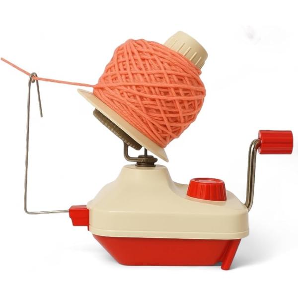糸巻機 玉巻機 ウールワインダー 毛糸巻き器 糸巻き機 ホルダー 編み物 手芸用品 携帯巻き取り機 クランプ式 テーブル固定 コンパクト 軽量 ポータブル 編み物キット DIYクラフト 糸収納 整理グッズ (赤 レッドタイプ)「セット内容」...