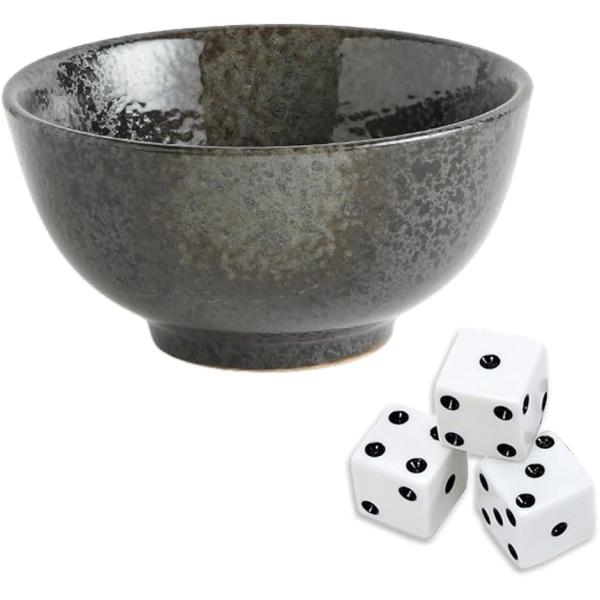 「昔ながらのチンチロリン」大人から子供まで誰でも簡単に楽しめるチンチロリンです。どんぶりとサイコロ3個付きのセット。大勢でワイワイ楽しむのにピッタリ。昔からある日本の大衆的な娯楽です。「ルール説明書付きでわかりやすい」ゲーム説明書付きで初心...