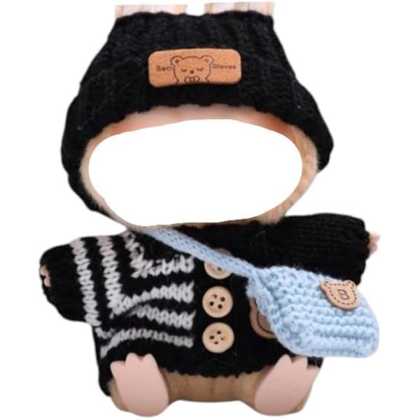 バリエーションコード : 2BURK15494＊ ラブブ専用のニットコーデセットは、あったかニット帽、ボタン留めデザインのセーター、ハンドメイド感あふれるバッグが揃ったおしゃれアイテム。ふわふわのアクリル糸を使用し、触り心地抜群で、ラブブ本...