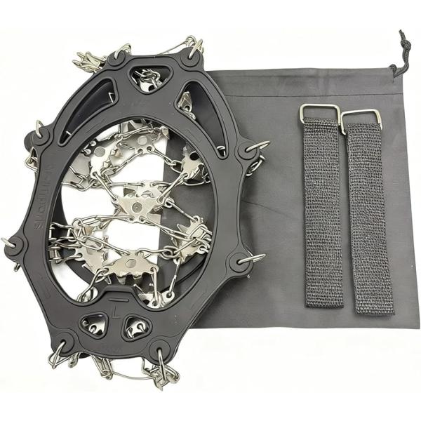 バリエーションコード : 2BUSVPS98K「簡易滑り止め」軽量でコンパクトに収納でき、旅行や日常生活などに最適な凍結した雪道用の滑り止めです。ハーネス部分は伸縮性が高いて柔いのTPEを採用して、フィットしやすくズレにくい仕様，エラストマ...