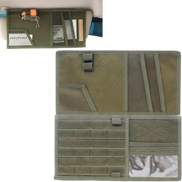 バリエーションコード : 2BUSG02HW1「1. タフでスタイリッシュなナイロン素材」 高密度ナイロン生地を採用したサンバイザーポケット。耐摩耗性・耐久性に優れ、夏場の高温や湿気にも強いタフな仕様です。マットな質感が車内に自然に馴染み、...