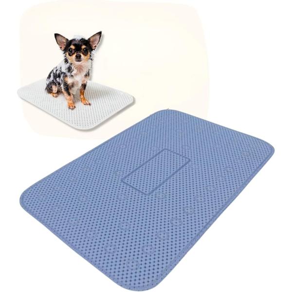 バリエーションコード : 2BUSO41UYG「強力吸盤で滑り止め」42個の吸盤を配置したシャンプー マットは、浴槽やシンクにしっかり固定され、犬や猫のシャンプー中でも安定して使用可能。ペットの転倒防止になり安全です。「やさしいPVC素材」...