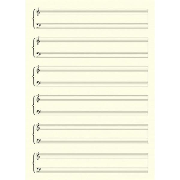 1 ピアノ初心者にぴったり。音楽の第一歩を応援 これからピアノを始める方や、楽譜の書き方を学びたい方に最適な五線譜ノートです。ト音記号とヘ音記号を使った基本的な練習にぴったりで、音楽の楽しさを自然と身につけられます。2? ト音記号＆ヘ音記号...
