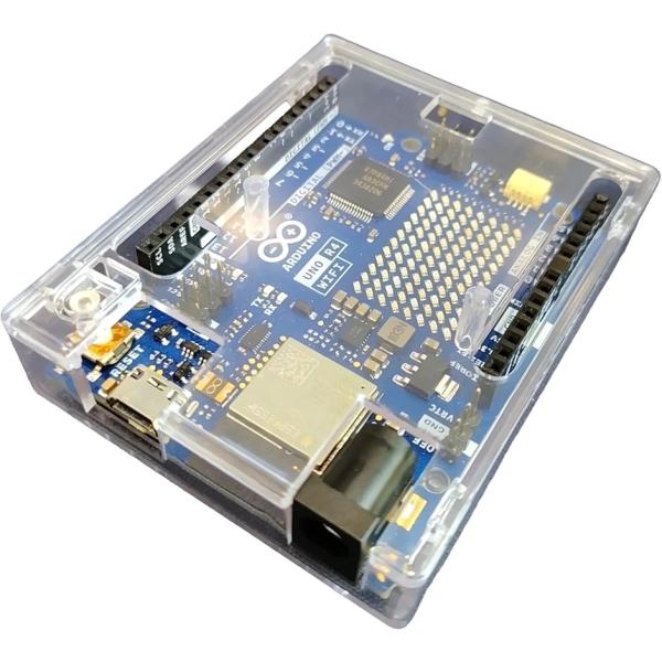「Arduino UNO R3 R4 WiFiに対応」 公式ボードサイズに合わせた精密設計。WiFiモデルにぴったりフィットする専用ケースです。「ボードをホコリや衝撃から保護」 透明な素材で、内部を視認しながらしっかり保護。開発・教育・展示...