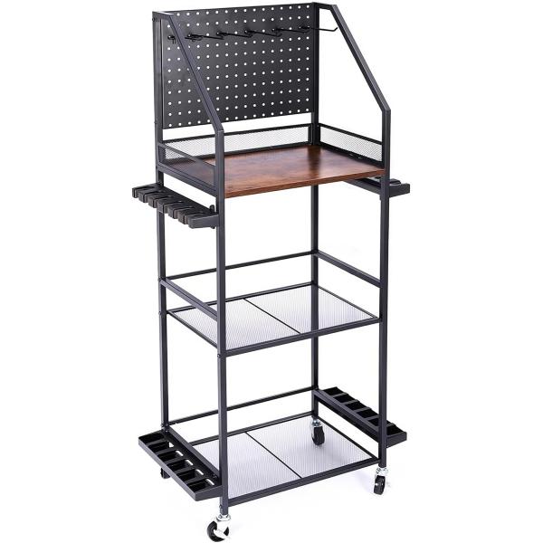 「多様な釣り道具や収納ボックスに対応」Jumeiロッドスタンドは、3段の大容量設計を採用しており、さまざまな釣り道具や収納ボックスを簡単に収納できます。大型の釣り具から小さなアクセサリーまで、多くのアイテムをしっかりと整理できるため、釣り好...