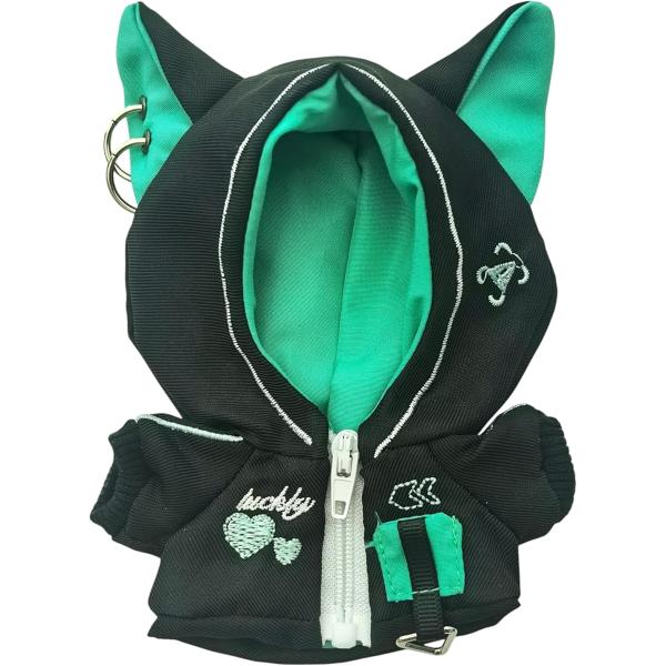 バリエーションコード : 2BUWH83RS510cmサイズのぬいぐるみにぴったりフィットする「猫耳パーカー」は、ストリート系のデザインにかわいい猫耳フードとジップアップ仕様を組み合わせた人気アイテムです。柔らかく軽量なポリエステル混素材で...