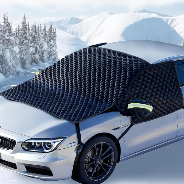 バリエーションコード : 2BUWJ2QH20「フロントガラス凍結防止＆積雪対策」CUBATTY フロントガラス凍結防止シートは、厚手の二層オックスフォード＋複合綿素材を採用。高い断熱性と防水性で、厳しい冬の朝でもフロントガラスの凍結をしっ...