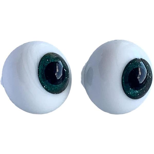 バリエーションコード : 2BUX9L0LLS透明感と発色が美しいブルー系グラスアイです。ガラス製ならではの輝きで、人形やフィギュア、球体関節人形（BJD）などの作品に生命感を与えます。クラフト・手芸・造形などの用途に適したドールアイです。...