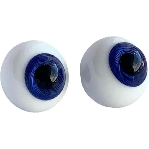 バリエーションコード : 2BUX9L0LLS透明感と発色が美しいブルー系グラスアイです。ガラス製ならではの輝きで、人形やフィギュア、球体関節人形（BJD）などの作品に生命感を与えます。クラフト・手芸・造形などの用途に適したドールアイです。...