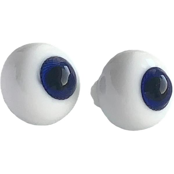 バリエーションコード : 2BUX9L0LLS透明感と発色が美しいブルー系グラスアイです。ガラス製ならではの輝きで、人形やフィギュア、球体関節人形（BJD）などの作品に生命感を与えます。クラフト・手芸・造形などの用途に適したドールアイです。...