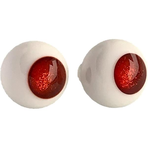 バリエーションコード : 2BUX9PFC5L透明感と発色が美しいレッド系グラスアイです。ガラス製ならではの輝きで、人形やフィギュア、球体関節人形（BJD）などの作品に生命感を与えます。クラフト・手芸・造形などの用途に適したドールアイです。...